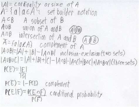 Mammoth Eyebrow Laughter Probability Set Theory Formulas Stack