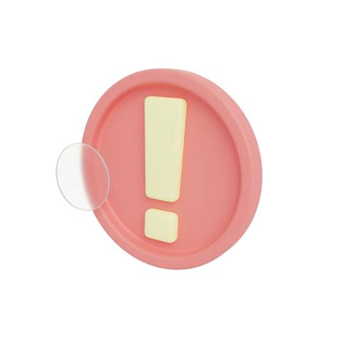 Premium Photo 3d Warning Illustration