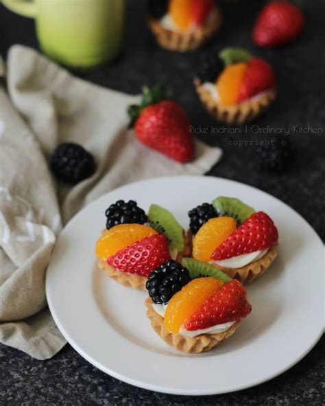 Resep Mini Tart Buah Yang Segar Dan Renyah