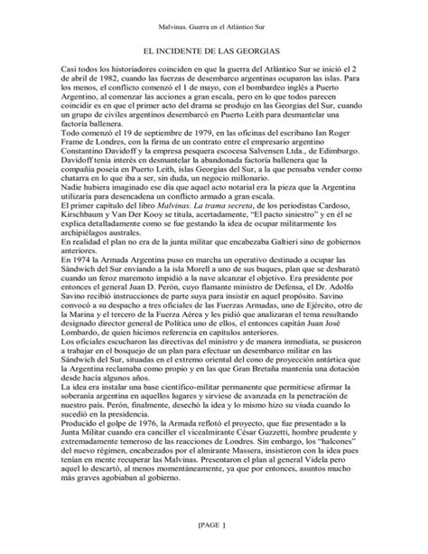 El Incidente De Las Georgias