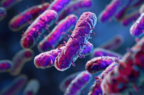 Premium Photo Microscopic Image Of Rod Shaped E Coli Bacteria