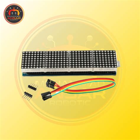 Max7219 Microcontroller 4 In 1 Display With 5p Line Dot Matrix Module