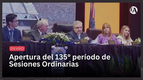Apertura Del 135° Período De Sesiones Ordinarias