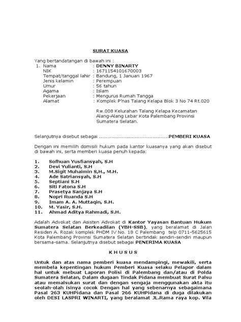 Surat Kuasa Jimy Pdf