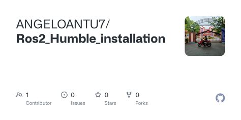 Github Angeloantu7ros2humbleinstallation