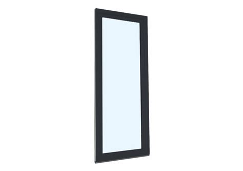Porte fenêtre oscillo battante PVC anthracite et blanc ouvrant droit L mm x H mm
