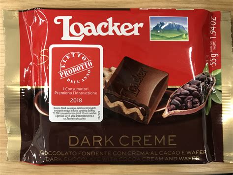 Loacker Dark Creme Chocolate Chocolate Snacks Food And Drink