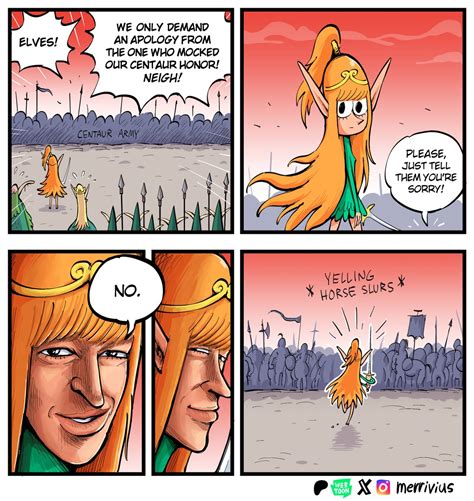 Elfs Last Stand Merrivius Elf And Human Comics Know Your Meme