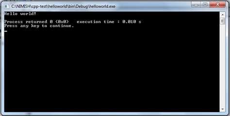 Executing C C Programs With Code Blocks On Windows XP Vista