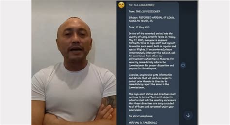 Teves Binatikos Ang Umanoy Utos Na Hulihin Siya Sakaling Lumipad