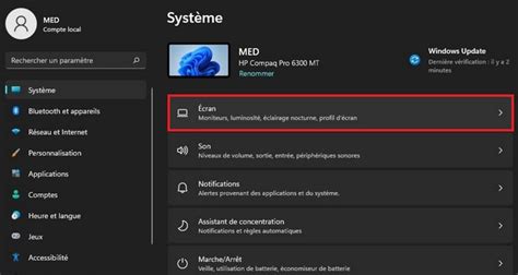 Comment changer l orientation de l écran sur Windows 11