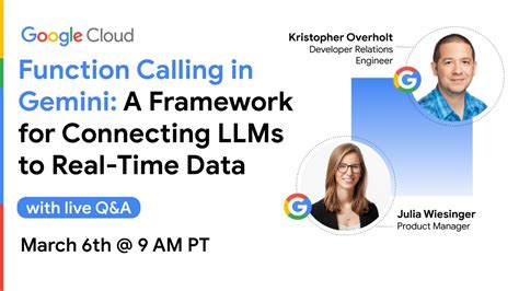 Function Calling In Gemini A Framework For Connecting Llms To Real