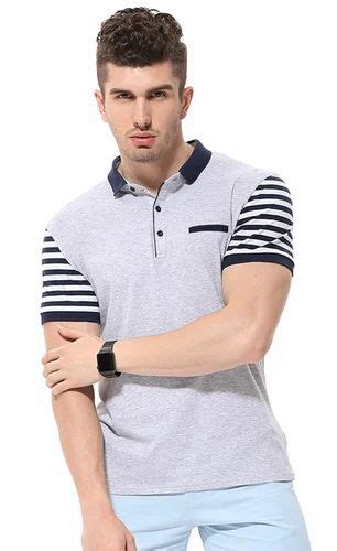Cotton Plain Mens Collar T Shirt With Pocket At ₹ 270piece In Tiruppur