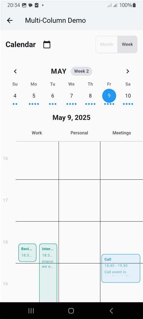 Calendarplannerview Flutter Package