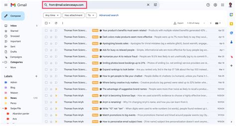 comment sélectionner tous les mails dans gmail même plus de 50 à la fois