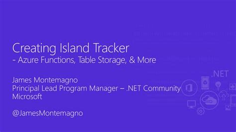 creating island tracker xamarin azure functions table storage