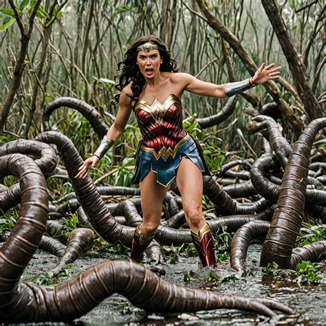 Wonder Woman Swamp Peril By Aeazine On Deviantart