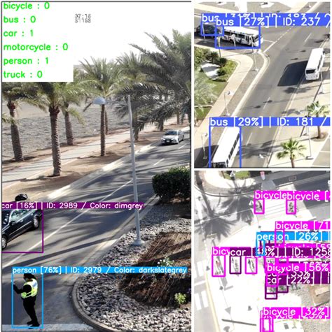 Close View Of A Sample Of The Output Videos Showing Various Classes