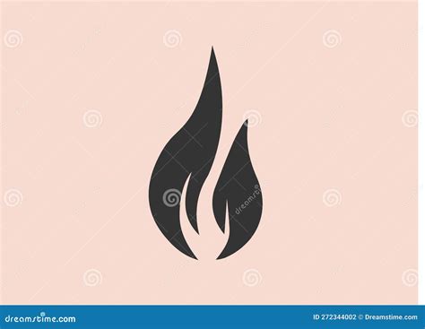 Fire Icon Tattoo Vector Flame Icon Sign Symbol Flaming Bonfire