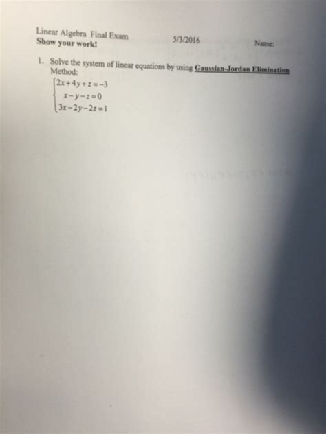solved solve the system of linear equations by using