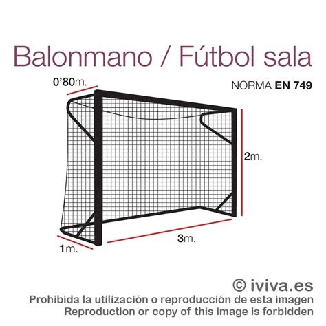 Redes balonmano fútbol sala Sin nudos 2 mm