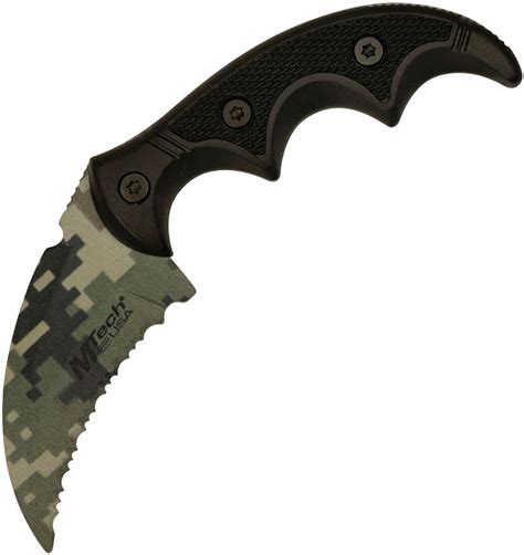 Mtech Karambit Fixed Blade Blue Hero Outdoors