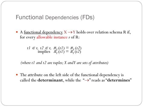 PPT Functional Dependencies Normalization PowerPoint Presentation ID