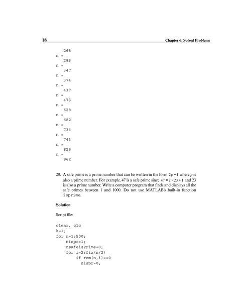 Solution Of Matlab Chapter 6 Pdf