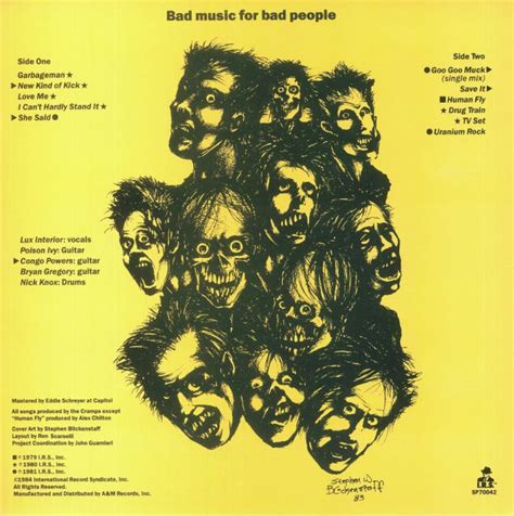 The Cramps Bad Music For Bad People Reissue Vinyl At Juno Records