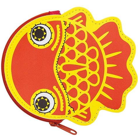 porte monnaie poisson rouge la poste