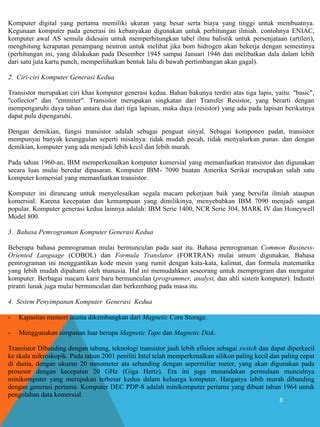 Perkembangan Komputer Dab Pengaruhnya Bagi Masyarakat PDF