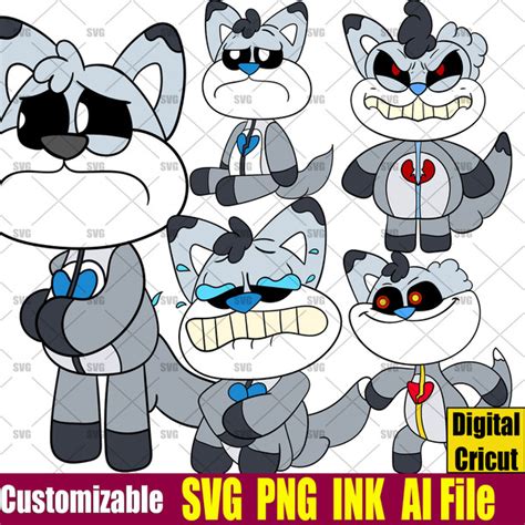 Customizable Frowny Fox Smiling Critters Svg Frowny Fox Smi Inspire