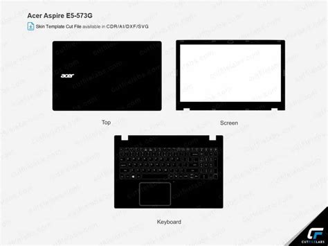 Acer Aspire Es Cut File Template Cut File Labs