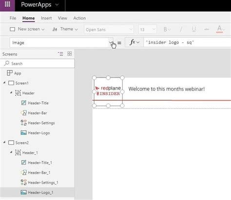 building consistent user interfaces across multiple powerapps screens