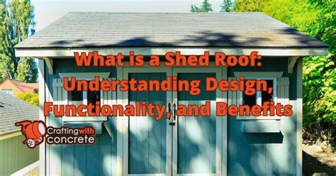 Understanding Shed Roofs A Simple Guide Craftingwithconcrete
