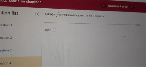 Solved Stion G X Estion 2 Estion 3 Estion 4 Chegg