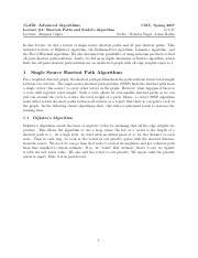 Cmu Single Source Shortest Path Algorithms Pdf Advanced