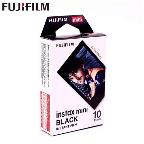 Original Fujifilm Sheets Instax Mini Black Frame Instant Film Photo Paper For Instax Mini
