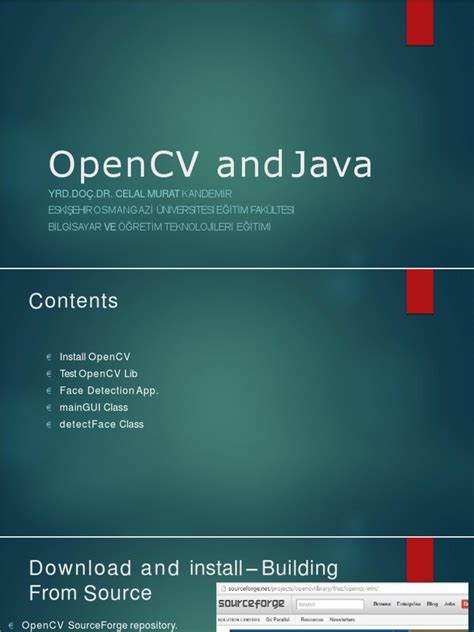 Face Recognition In Java Pdf Library Computing Eclipse Software