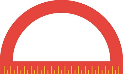 Protractor Ruler Scale In Flat Style Vector Art At Vecteezy