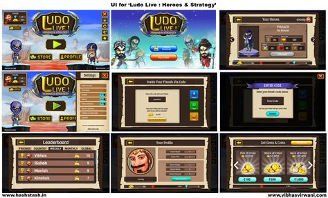 Art Of Vibhas Virwani Ui Artwork For Ludo Live Heroes And Strategy