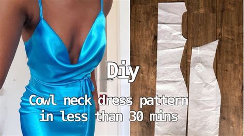 Updated How To Draft A Cowl Neck Dress Easiest Method Part 1
