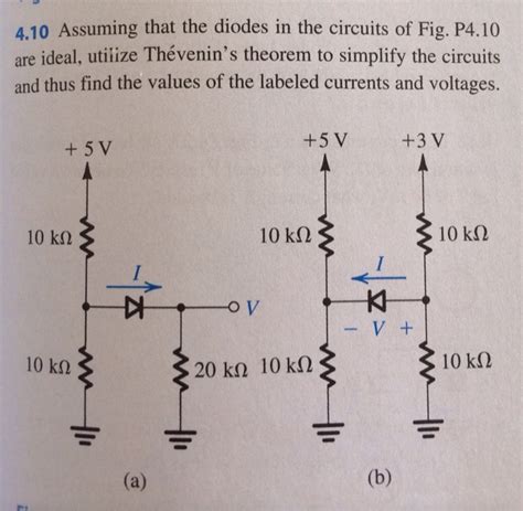 Solved 4 10 Assuming That The Diodes In The Circuits Of Fig Chegg