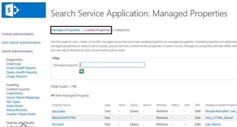 Beginners Guide Crawled And Managed Properties In Sharepoint 2013