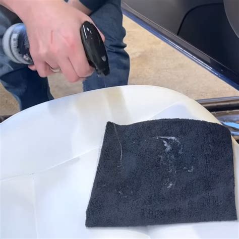 Clean White Tesla Seats How To Guide Autoglanz Ag Car Care