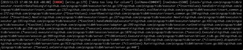 Dm在load数据过程中出现data Too Long For Column Tidb 的问答社区
