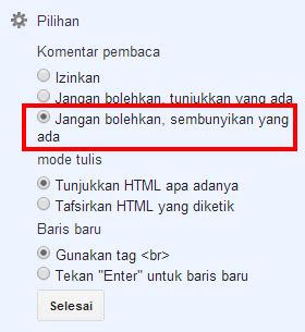 Cara Menghilangkan Kolom Komentar Di Postingan Tertentu Pamotpedia