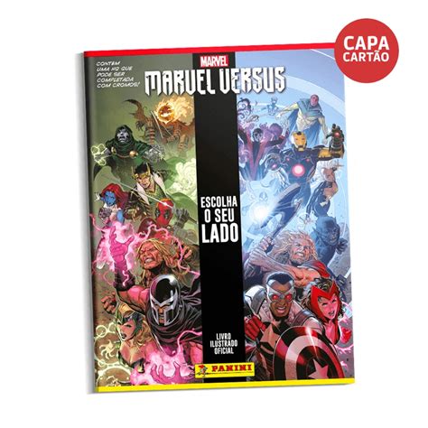 Álbum de Figurinhas Marvel Versus Capa Cartão Shopee Brasil