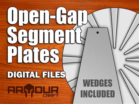 open gap wedge plates for making segmented bowls digital files etsy