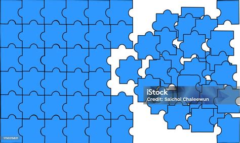 직소 퍼즐 게임 세트 어린이와 성인을 위한 입체 취미 사고 개발 및 참여 만들기 0명에 대한 스톡 벡터 아트 및 기타 이미지 0명 3차원 형태 개념 Istock